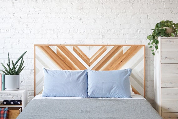 Chevron headboard king store