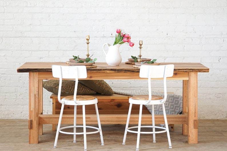 Big Timber Table - Live Edge Table - Natural Solid Wood - Made in USA ...