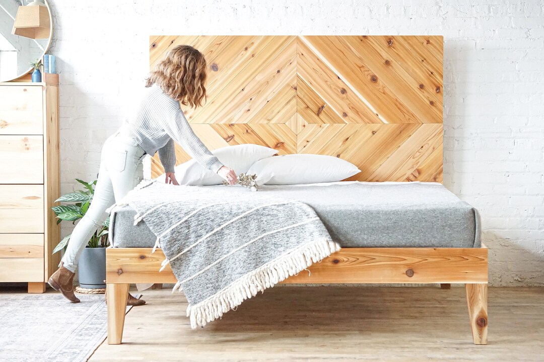 The High Country - Platform Bed Frame and Headboard - Bedroom Furniture ...