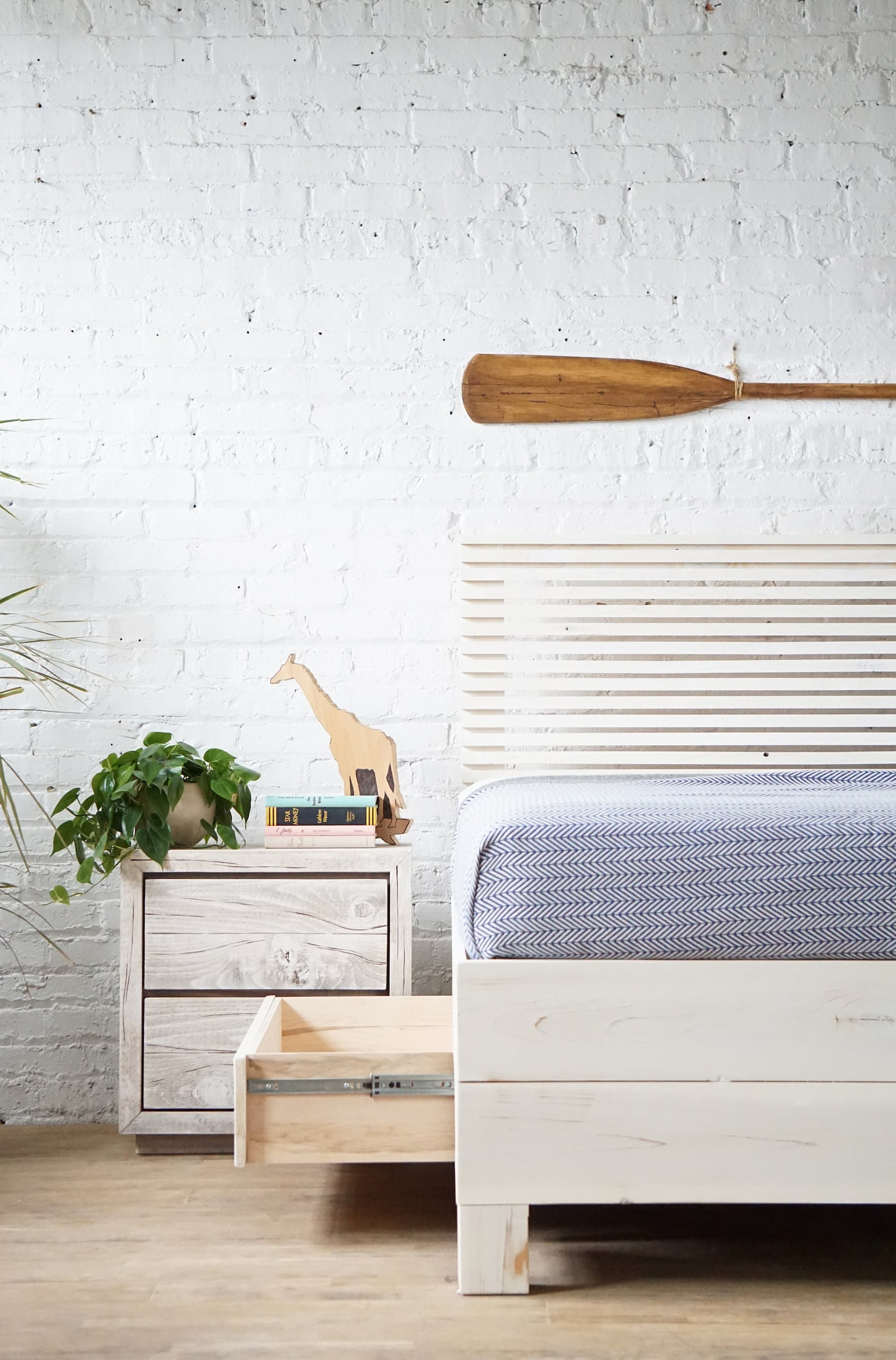 The Carolina Headboard Natural Solid Wood Headboard Rustic Modern and ...