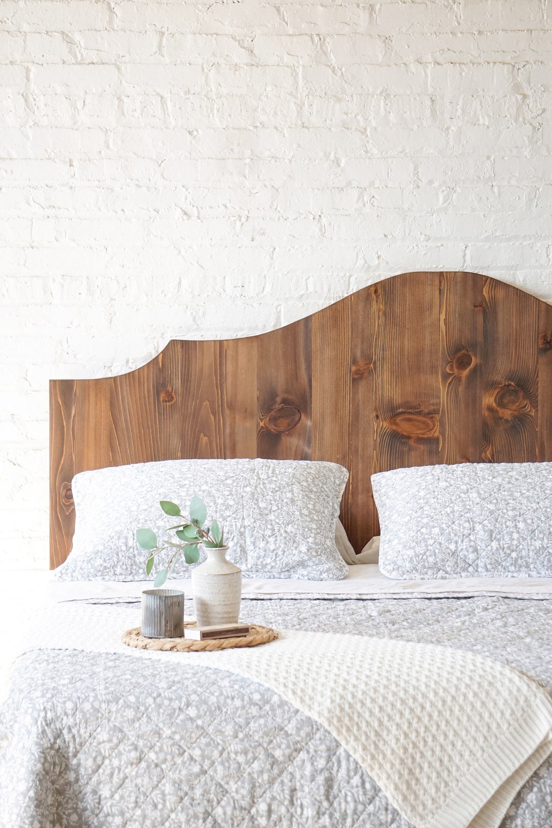 The Wyoming Headboard Cedar Barn Wood Style Farmhouse - Etsy