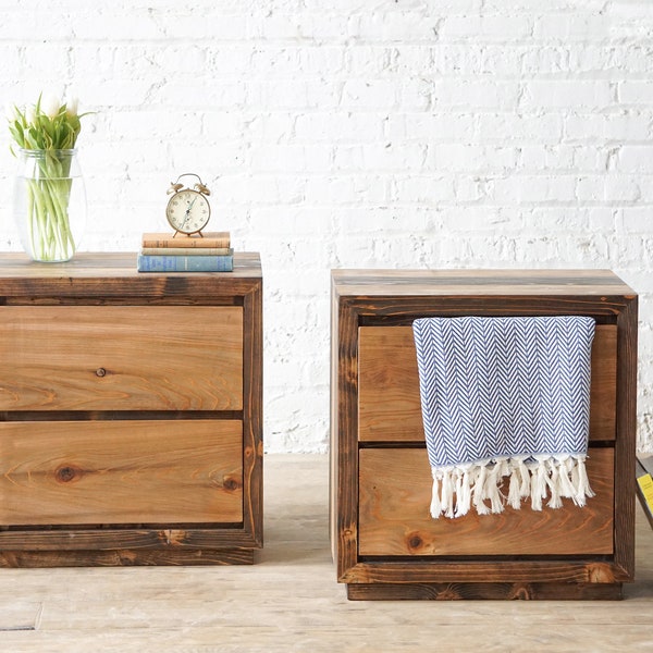Rustic End Table - Etsy