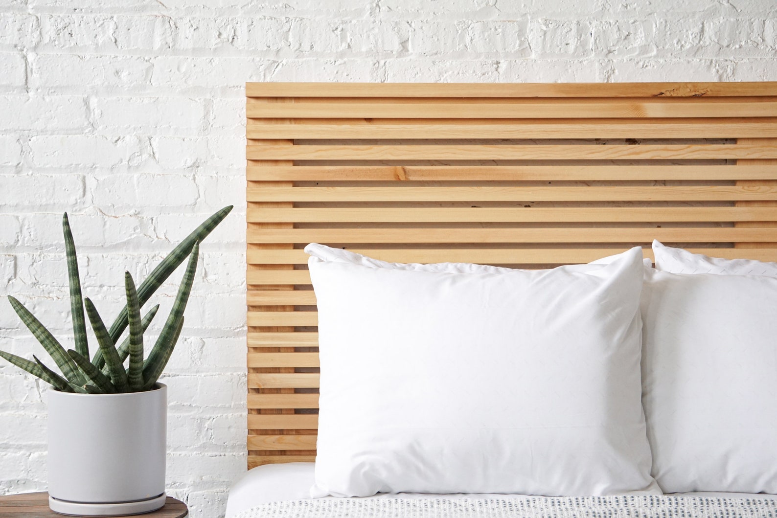 The Carolina Headboard Natural Solid Wood Headboard Rustic Modern and ...