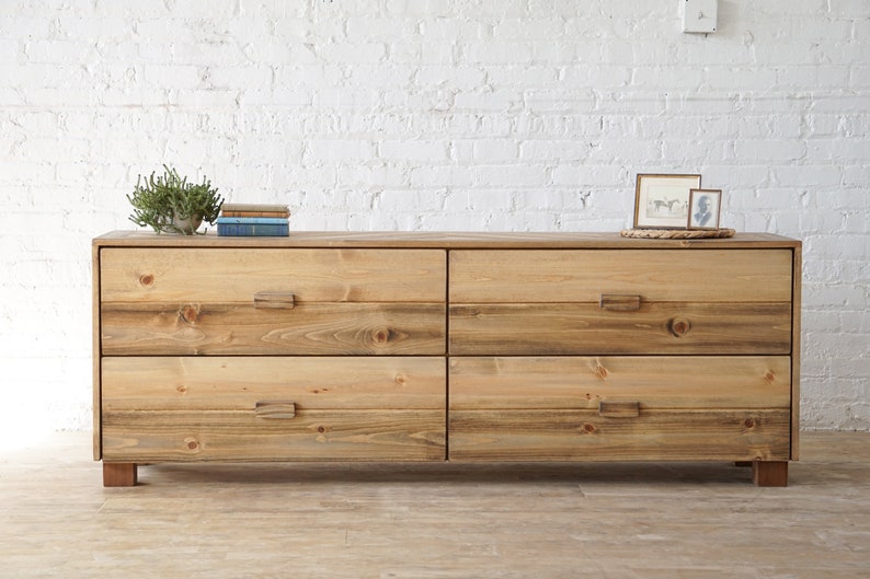The Low Stow Dresser - Rustic Modern - Home Storage - Made in USA - Etsy