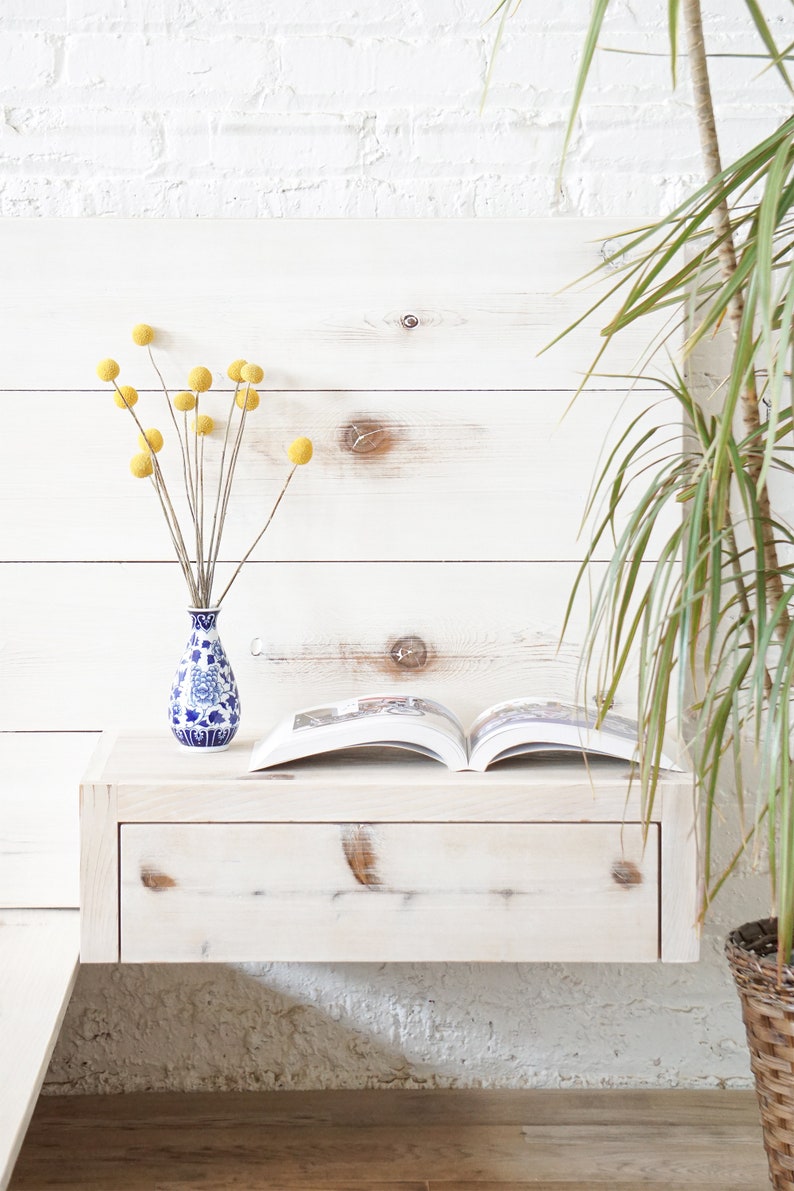 The Drifter Floating Drawer / End Table / Nightstand or - Etsy