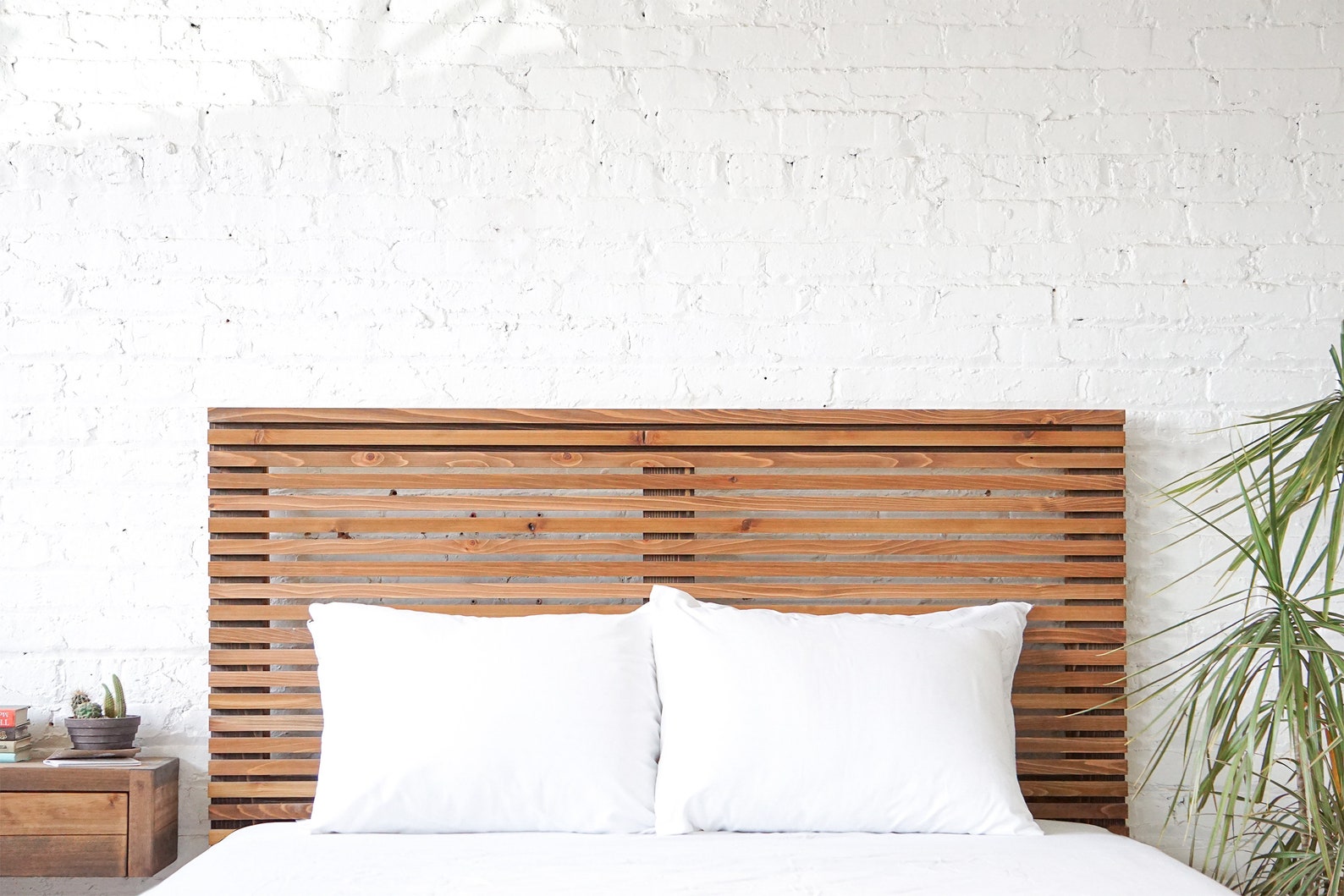 The Carolina Headboard Natural Solid Wood Headboard Rustic Modern and ...