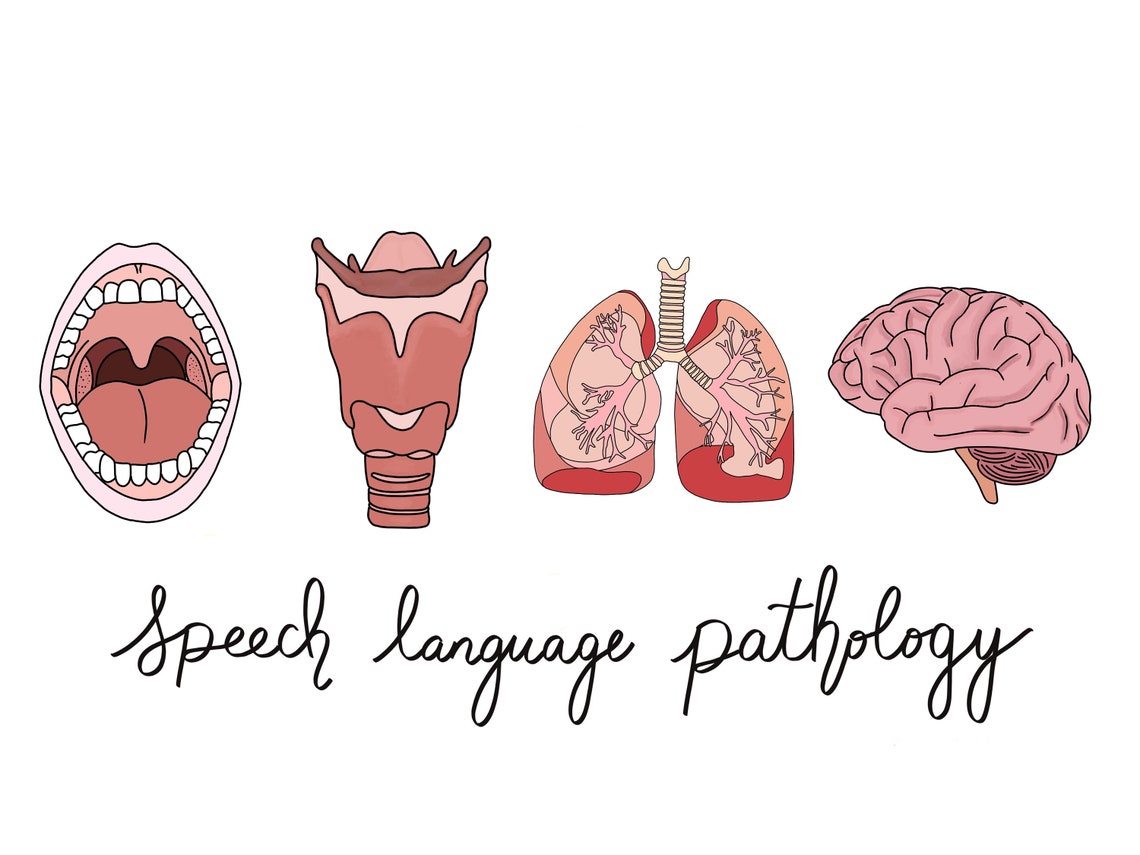 OG Print With "speech Language Pathology" - Etsy