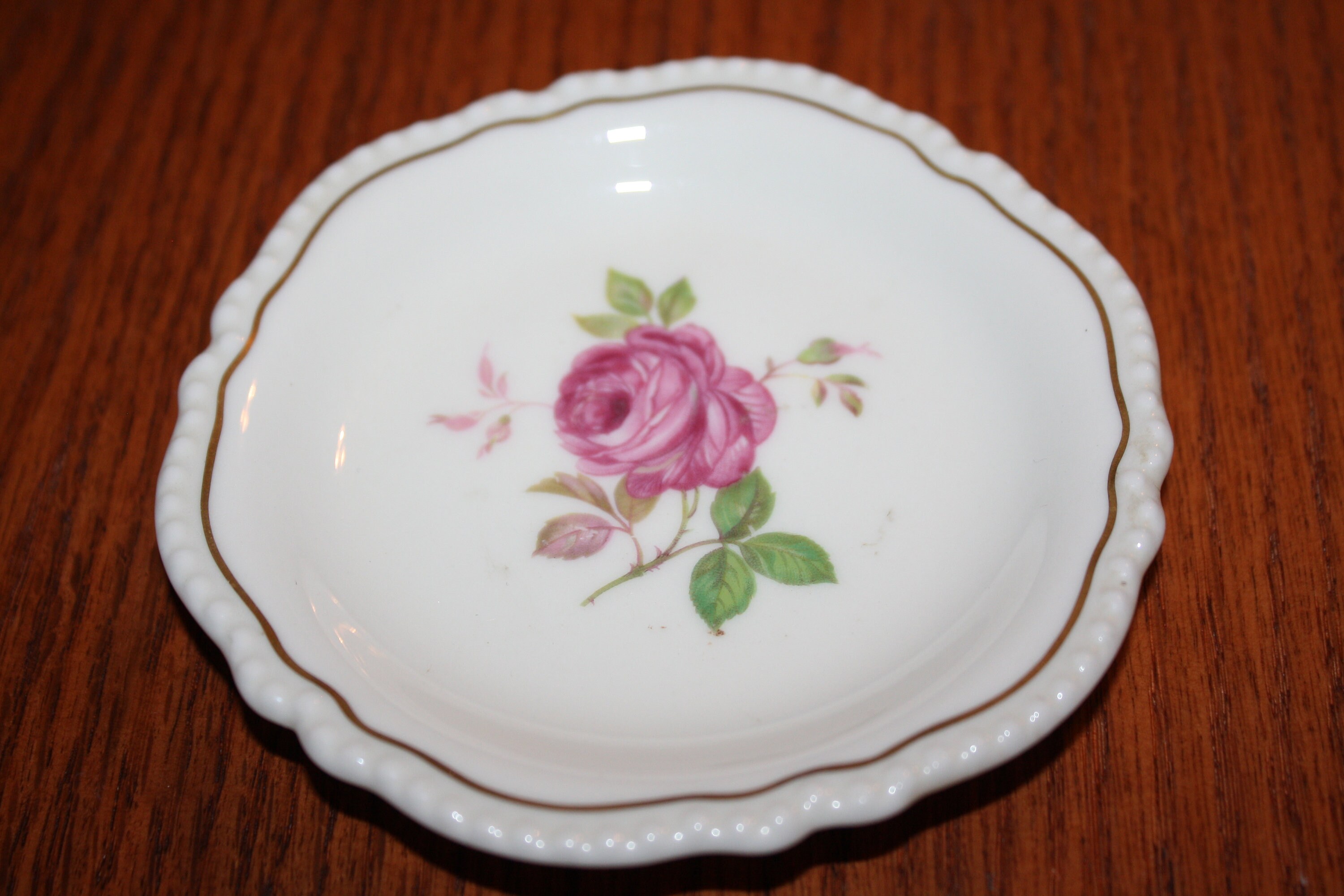 Castleton China Pink Rose Plate Dolly Madison Pattern Made | Etsy