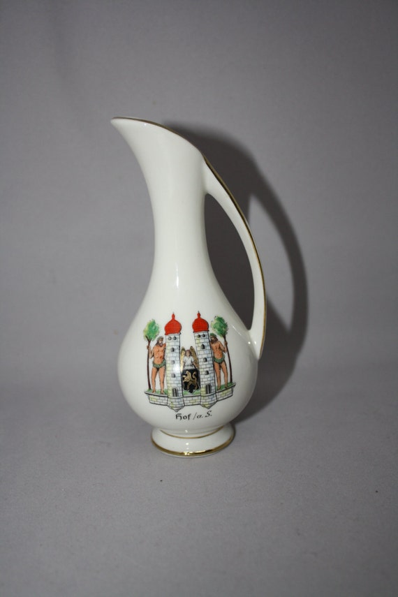 Kroanach Handgemalt Bavaria Porcelain Vase 1950's | Etsy