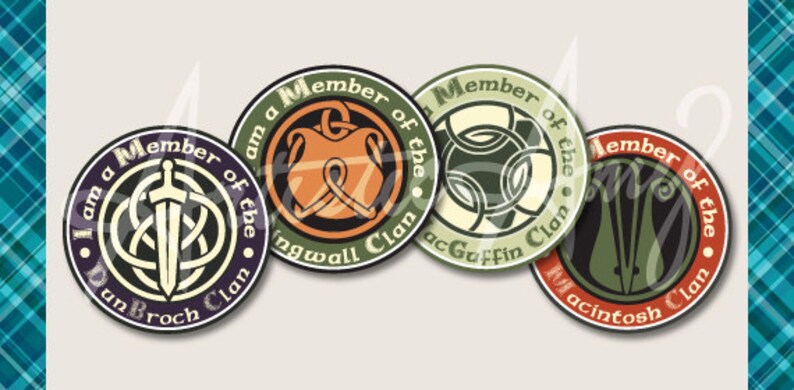 Merida Brave Inspired Family/clan Party Circles - Etsy