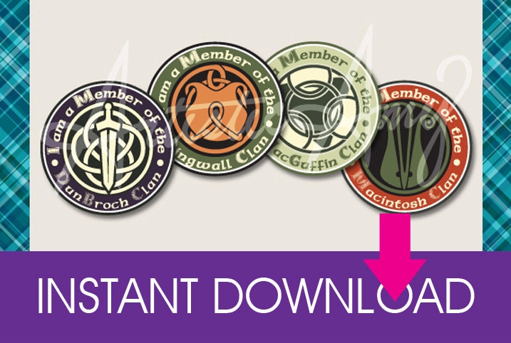 Merida Brave Inspired Family/clan Party Circles - Etsy