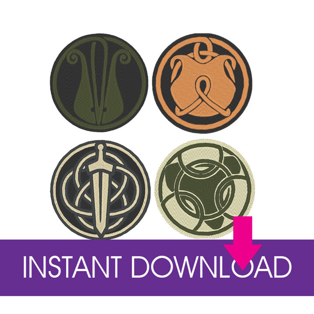 BRAVE Insprired Family Clan Logo Machine Embroidery Design for Hoop ...