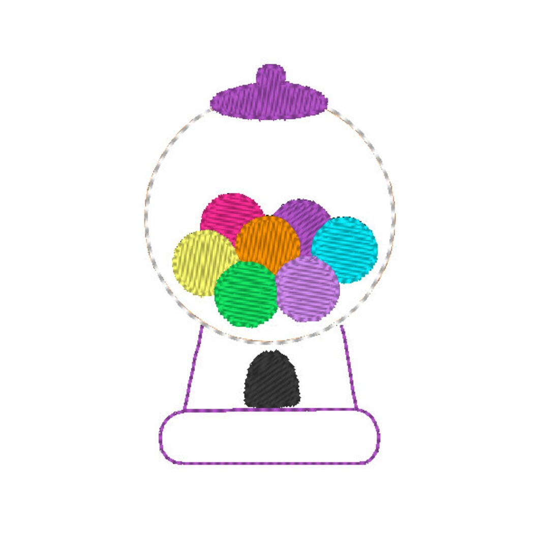 MINI GUMBALL Machine Applique Design for Hoop Size 4x4 - Etsy