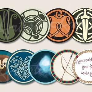 Merida Brave Inspired Party Circles/ Cupcake Toppers - Etsy