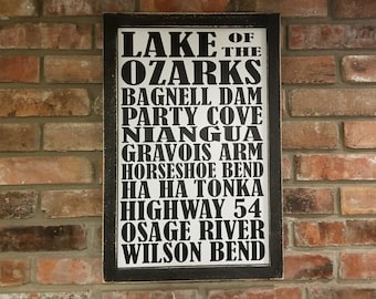 Lake Ozarks Sign | Etsy