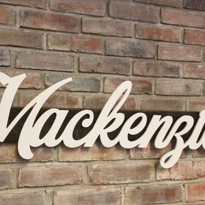 Mackenzie Name Cutouts, Baby Name Sign, Nursery Sign, Name Art, Word ...