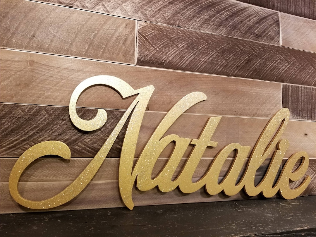 Name Natalie Cutouts, Baby Name Sign, Nursery Sign, Name Art, Word Art ...