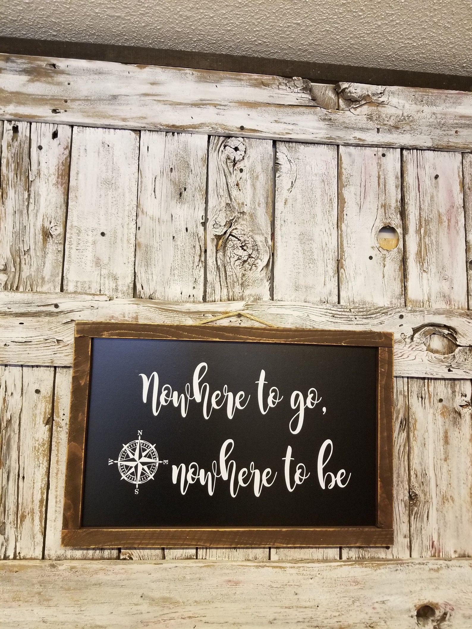 Nowhere to Go Nowhere to Be Wood Framed Sign Lake Decor Sign - Etsy