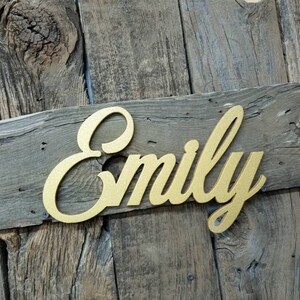 Name Emily Cutouts, Baby Name Sign, Nursery Sign, Name Art, Word Art ...