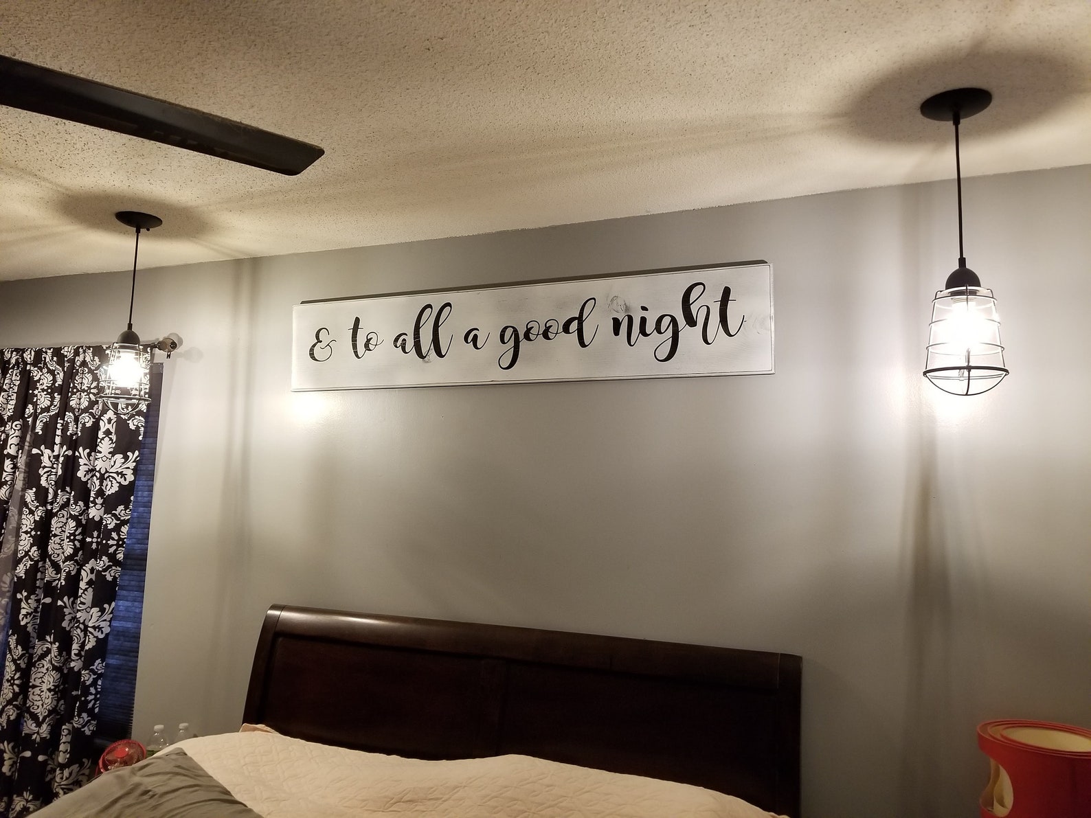 Headboard Sign & to All a Good Night Sign and to All a Good - Etsy