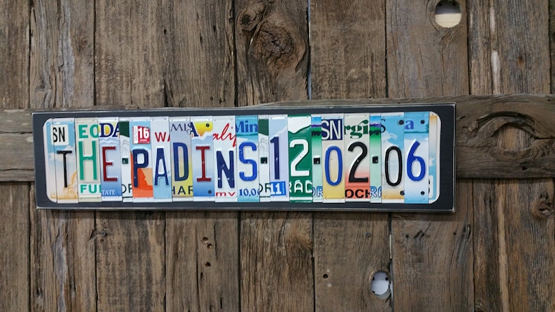 Custom License Plate Signs Personalized Gift Custom Gifts - Etsy