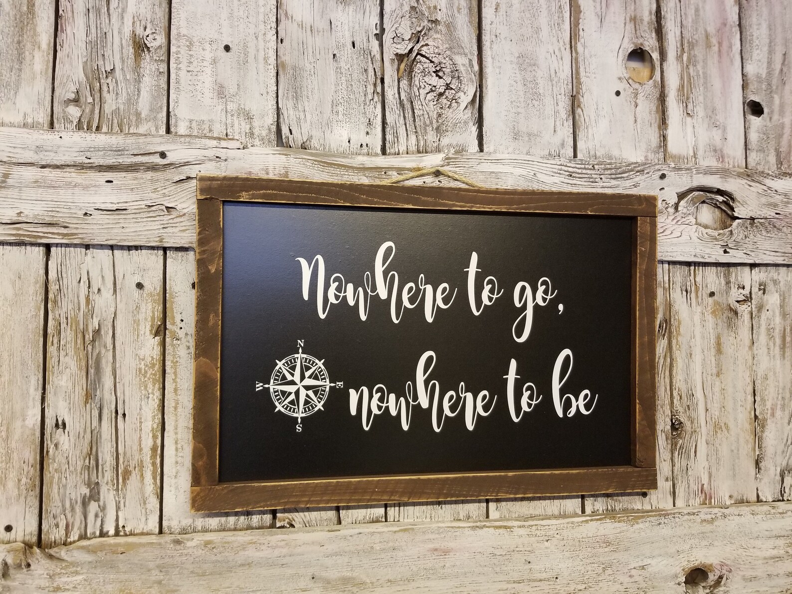 Nowhere to Go Nowhere to Be Wood Framed Sign Lake Decor Sign - Etsy