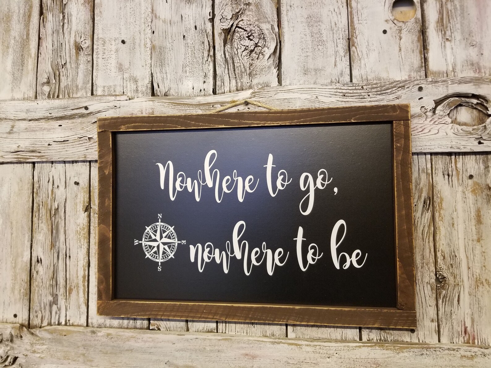 Nowhere to Go Nowhere to Be Wood Framed Sign Lake Decor Sign - Etsy