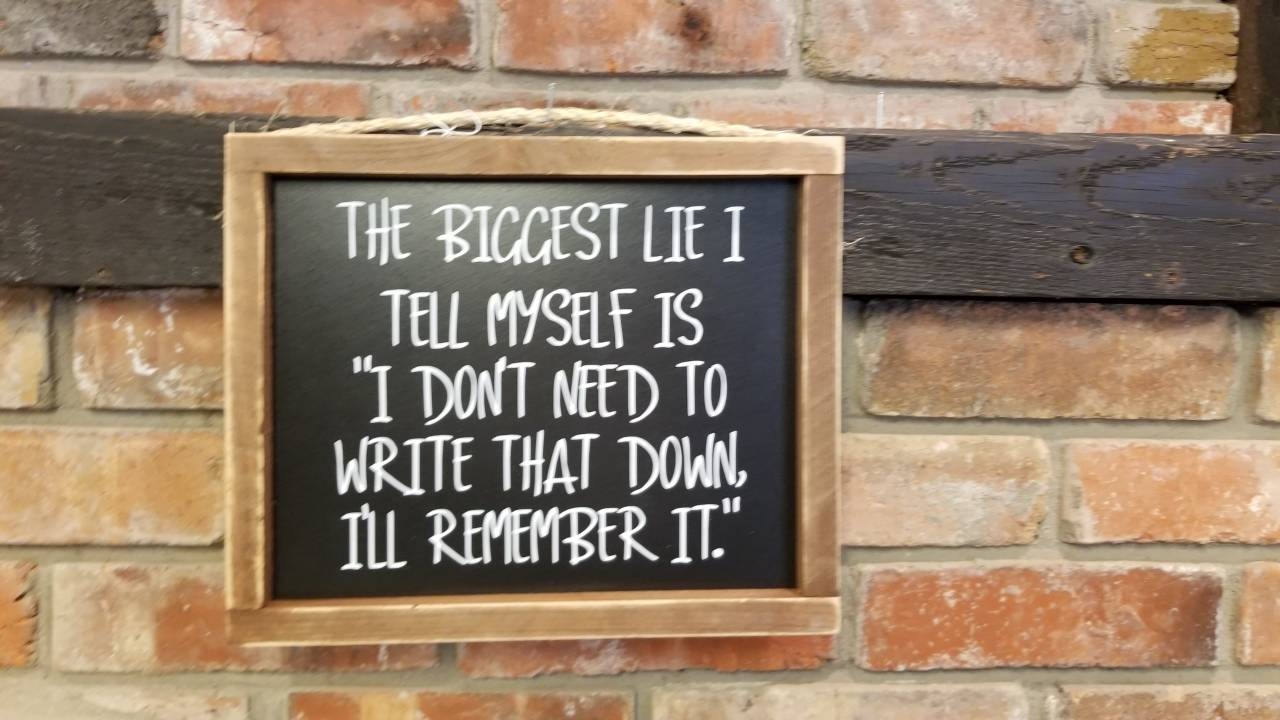 Funny sign The biggest lie sign Funny Saying Life Sign | Etsy