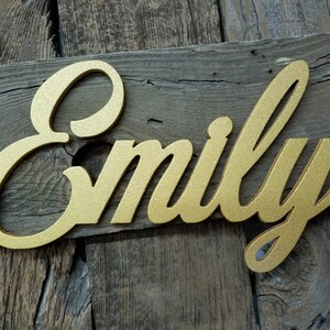 Name Emily Cutouts, Baby Name Sign, Nursery Sign, Name Art, Word Art ...