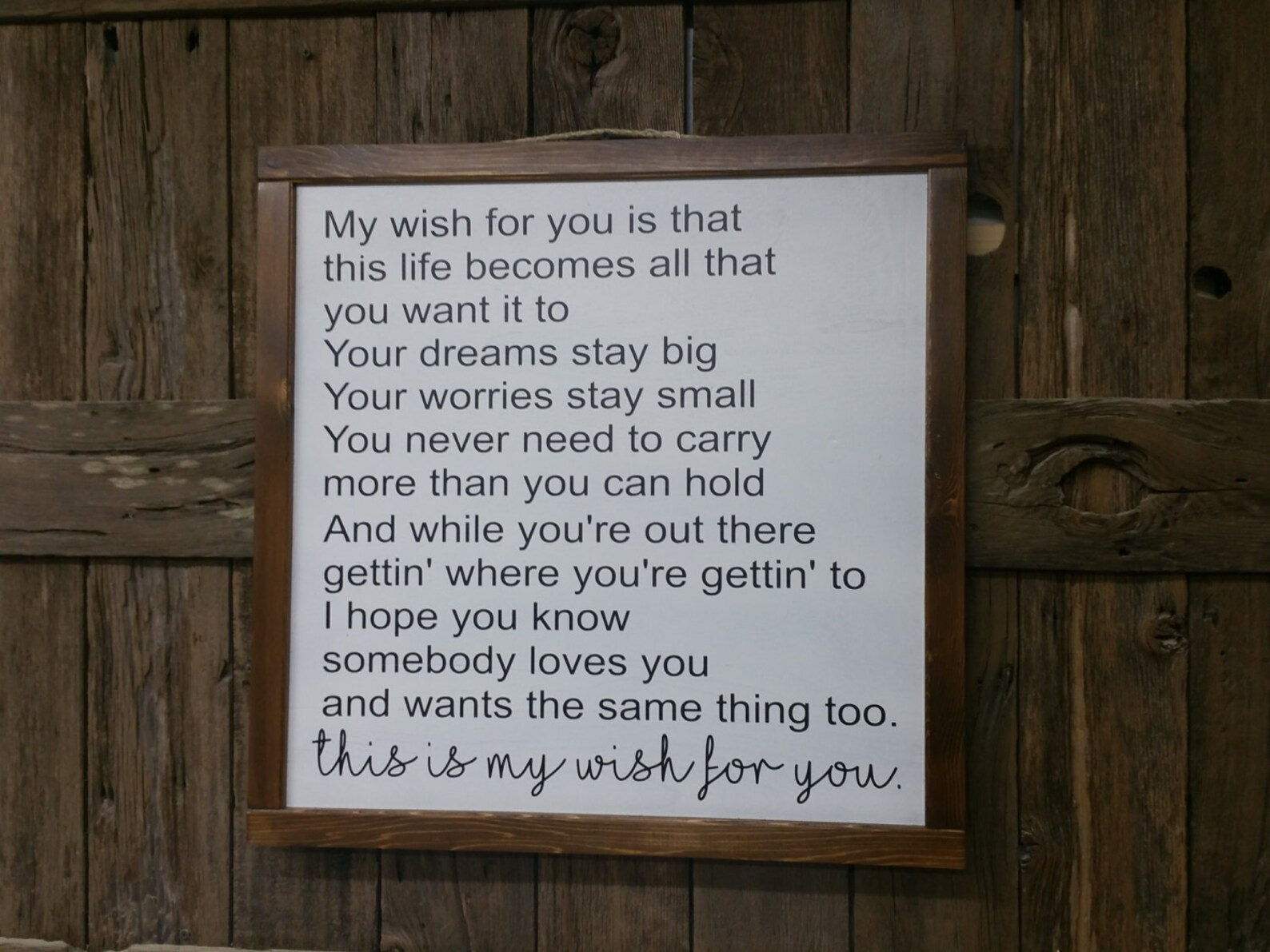 Framed Sign My Wish Sign Gift for Child Gift for Her Gift - Etsy