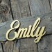 Name Emily Cutouts, Baby Name Sign, Nursery Sign, Name Art, Word Art ...