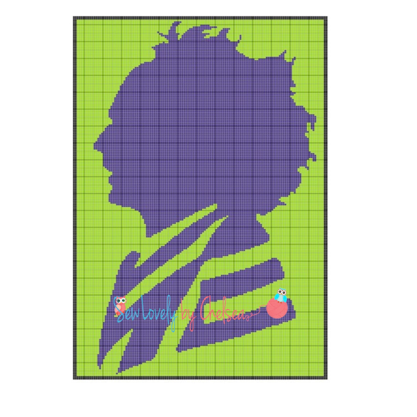 Beetlejuice Halloween Graphghan Pattern Blanket Single Crochet Graph ...