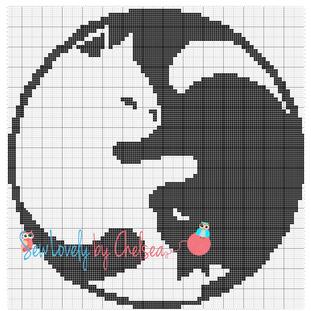 Cat Ying Yang Graphghan Pattern Blanket Single Crochet Graph WITH ...