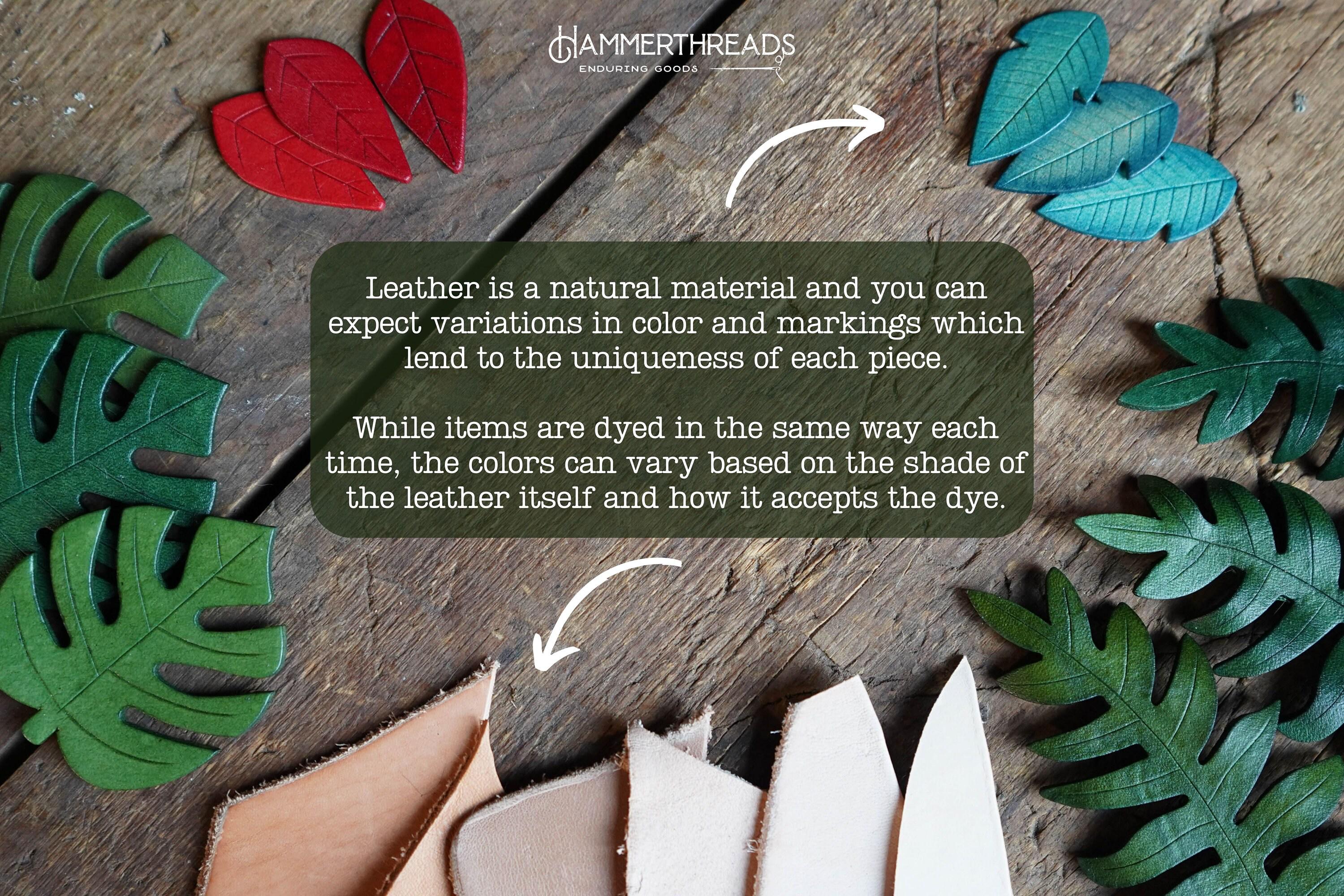 Fall Leather Maple Leaf Bag Charm | Handmade Autumn Leaf Keychain ...