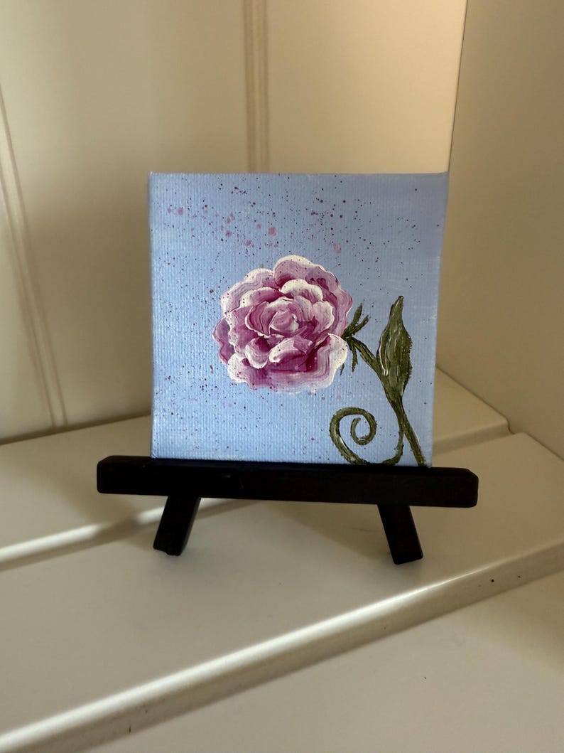 Rose Mini Canvas - Etsy