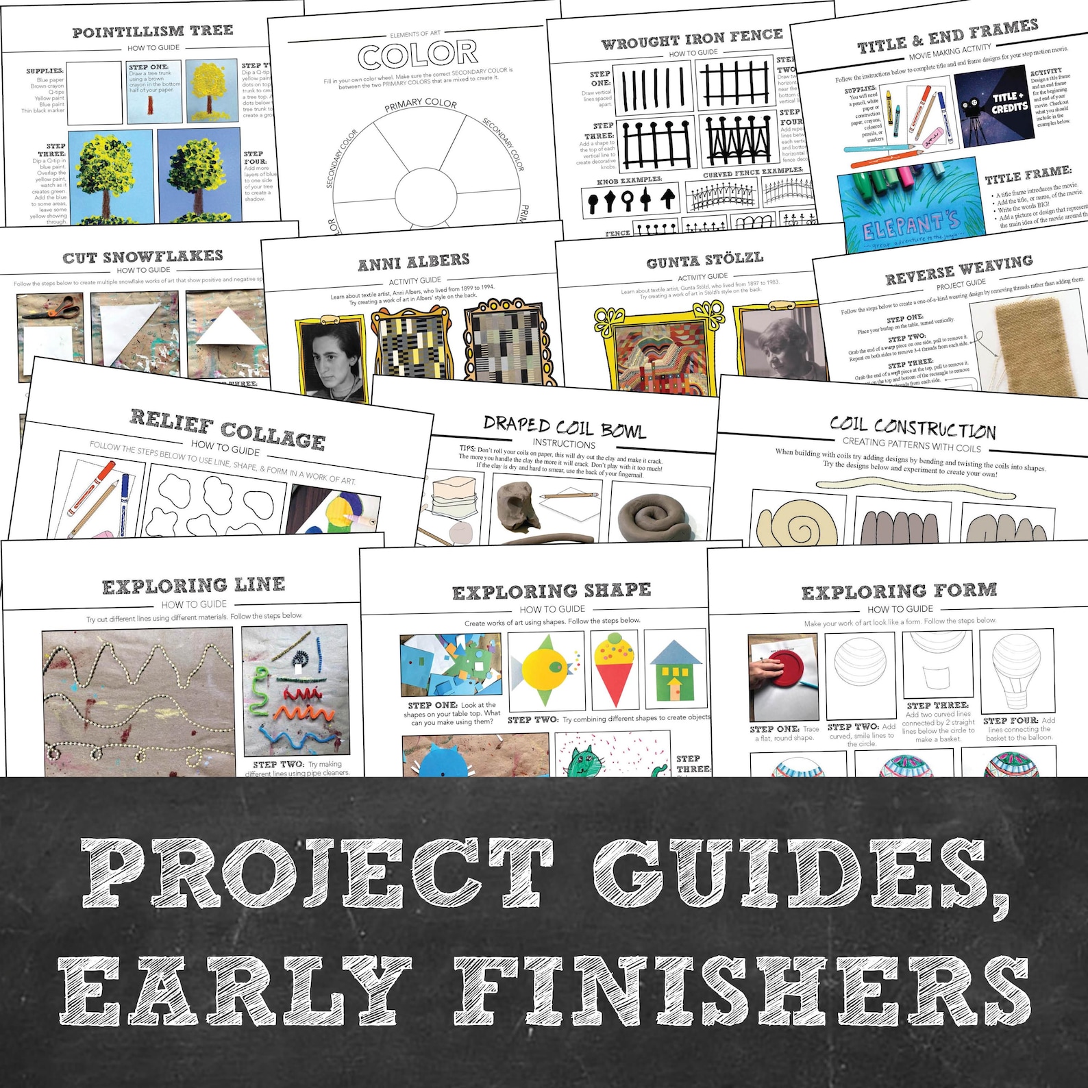 Elementary Art Curriculum Kindergarten Art, 1st, 2nd Grade Art Projects ...