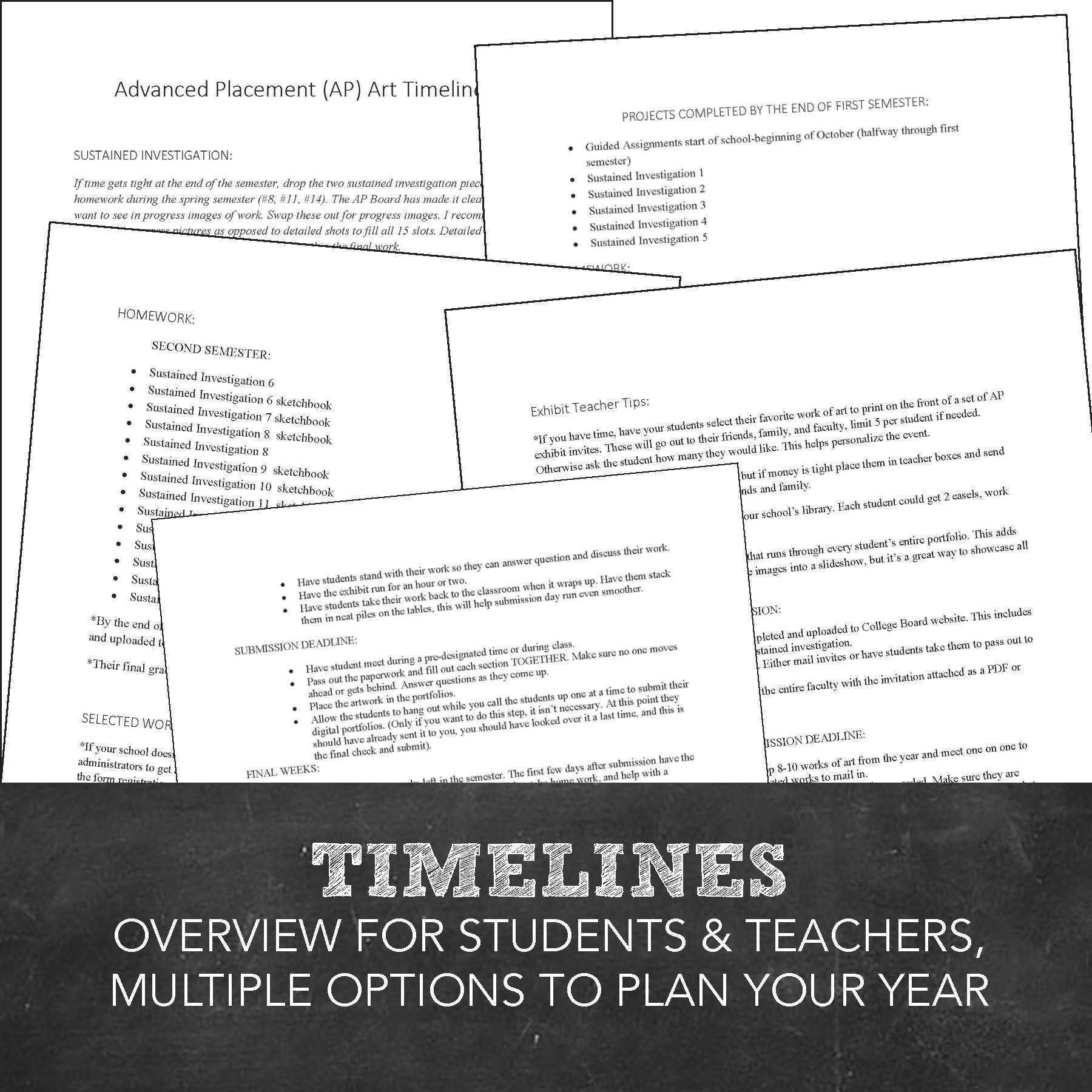 AP® Art & Design, Studio Art Sustained Investigation, Selected Works AP ...