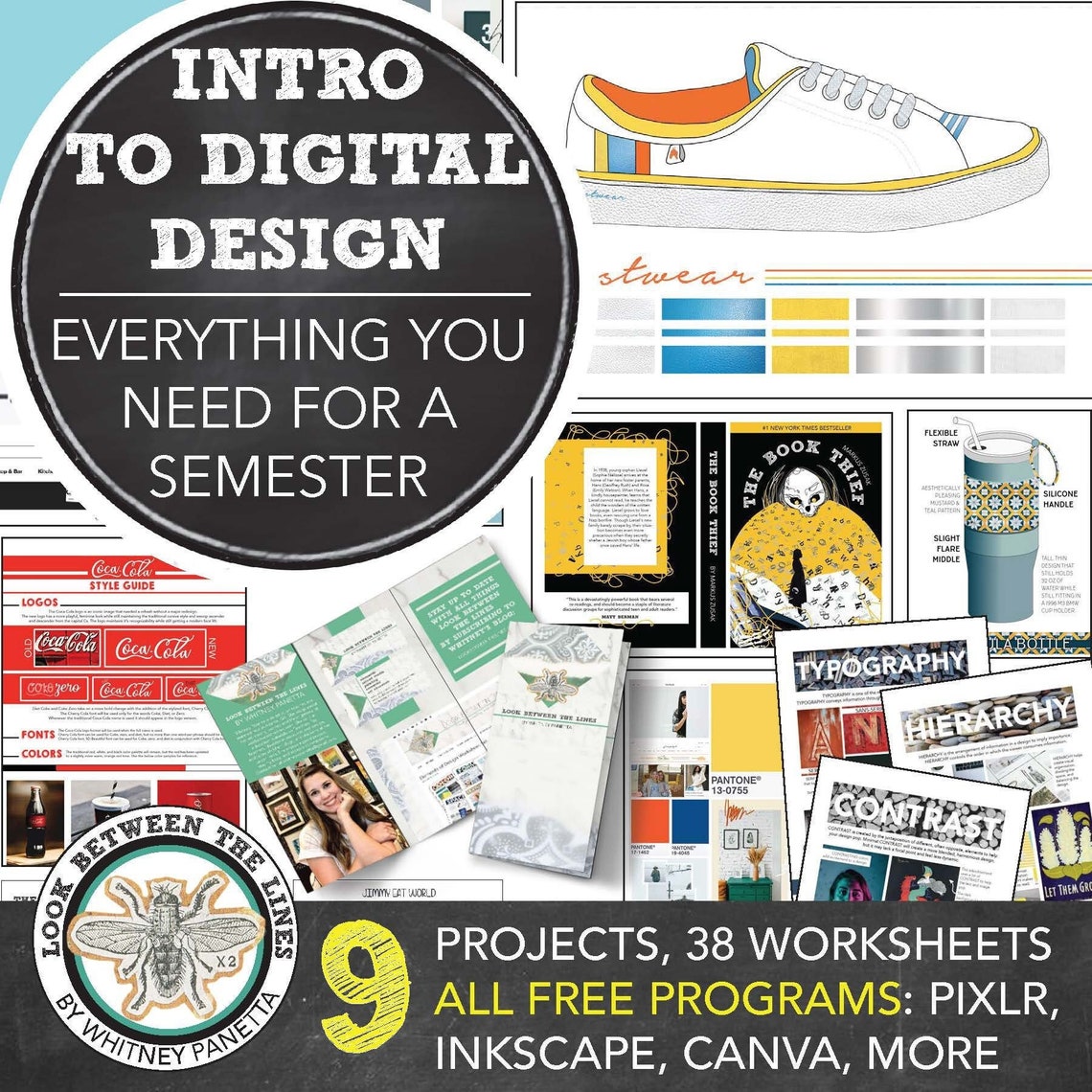 Middle High School Art Intro to Graphic Design Semester Curriculum Free ...