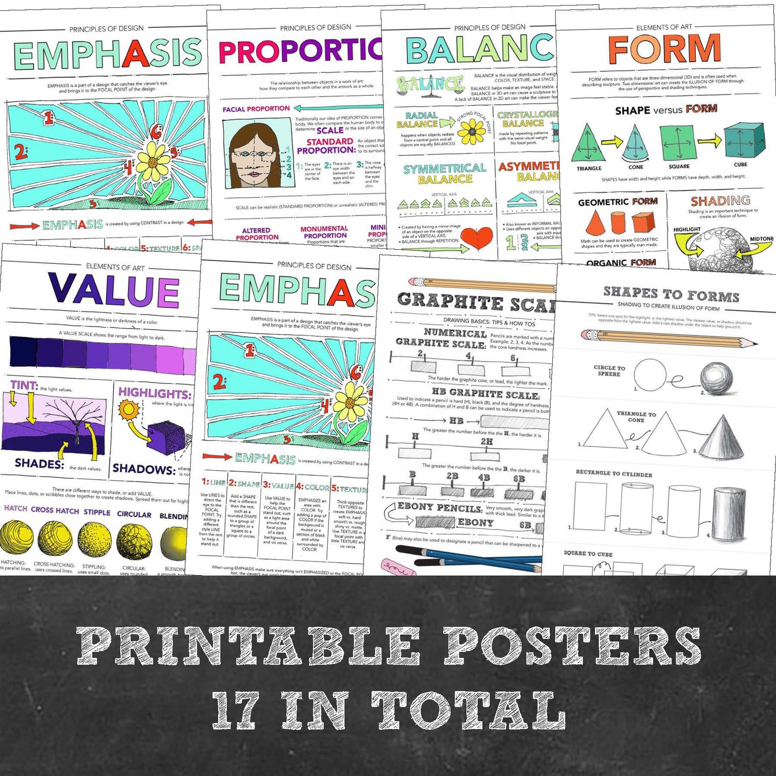 Middle, High School Introduction to Art Notebook: 30 Handouts ...