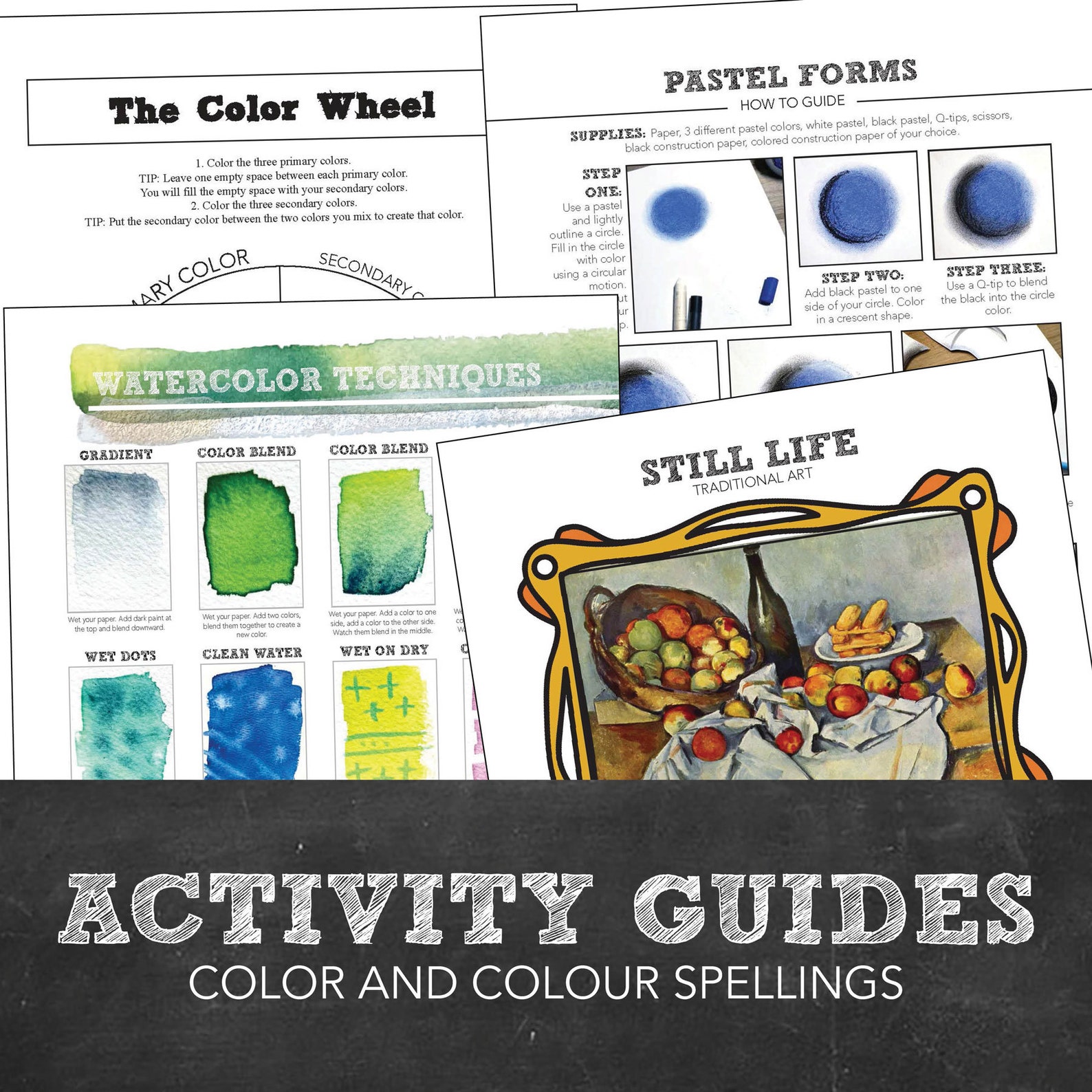 Elementary Art Painting Unit: 7 Projects, K-5 Curriculum - Etsy