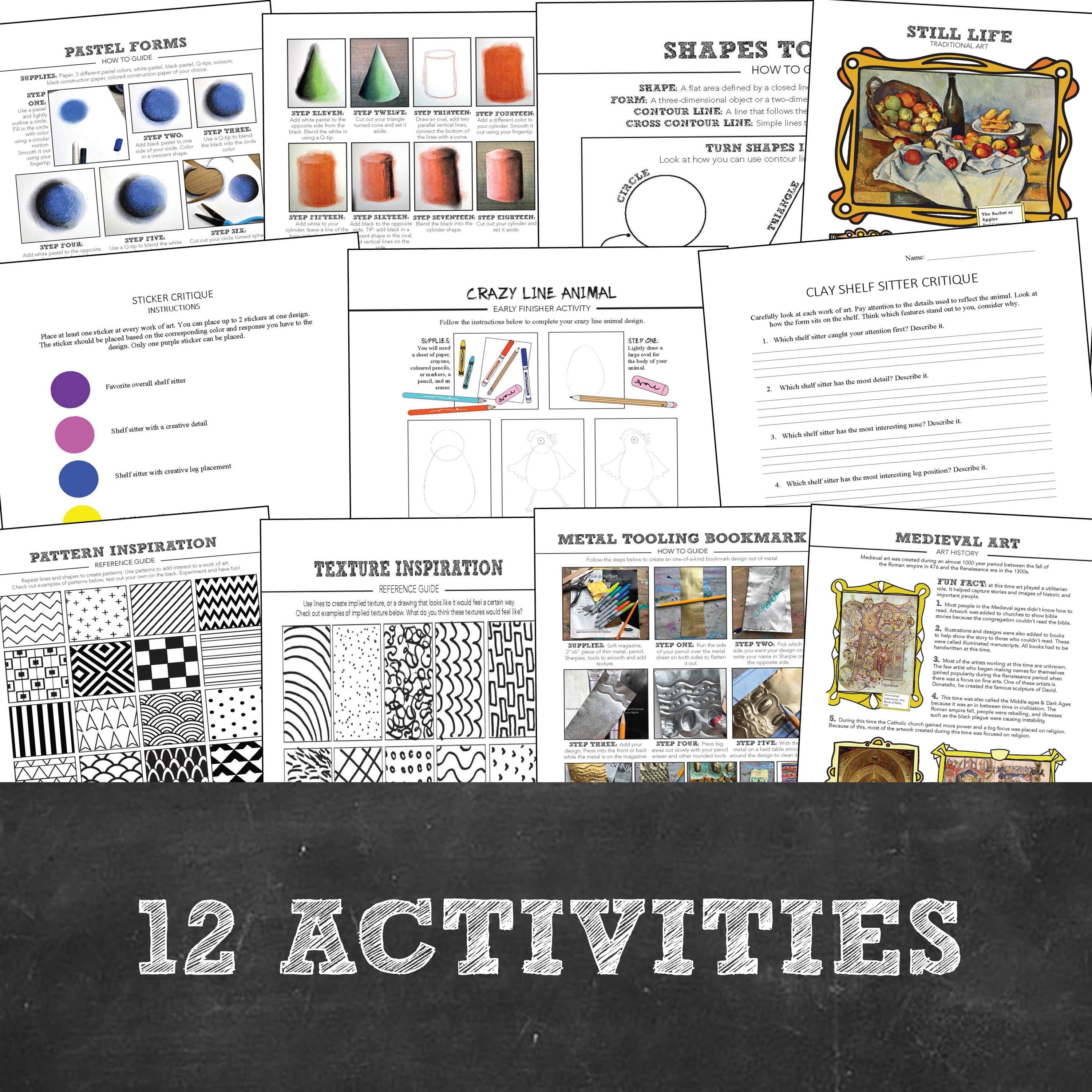 5th Grade Art Curriculum: Semester Art Projects & Lessons - Etsy
