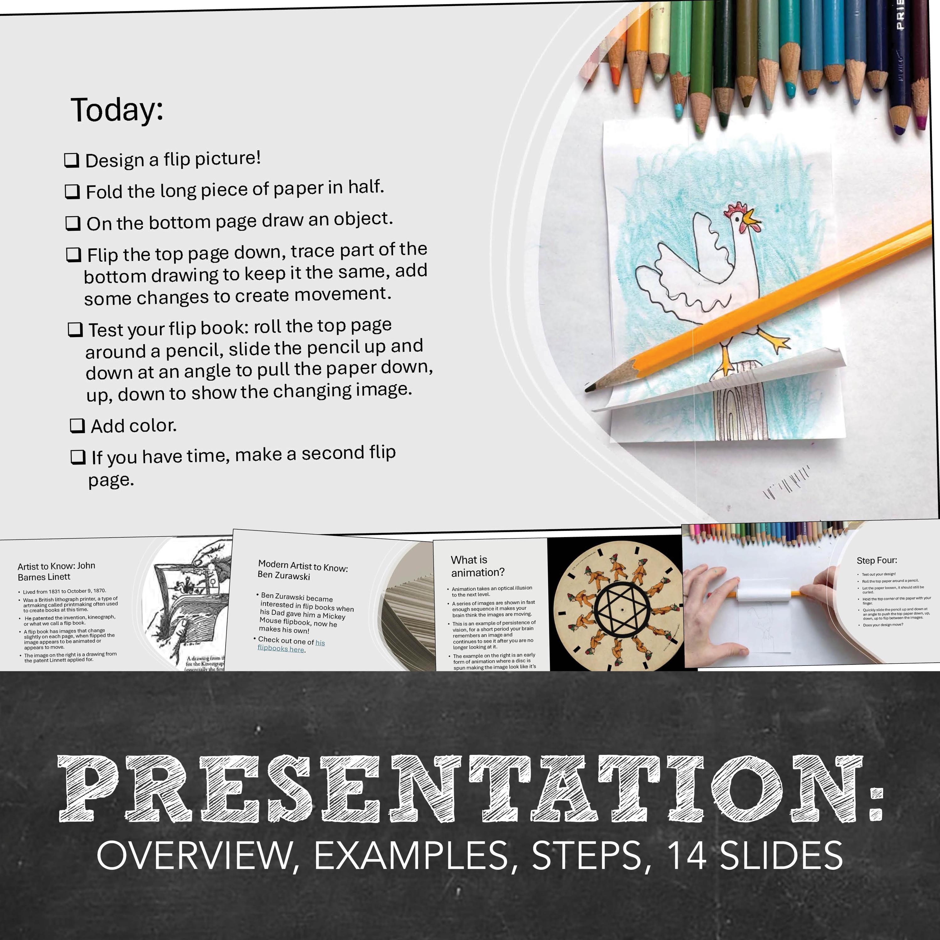 Flip Book Project in Elementary Art, Middle School Art, Directed ...