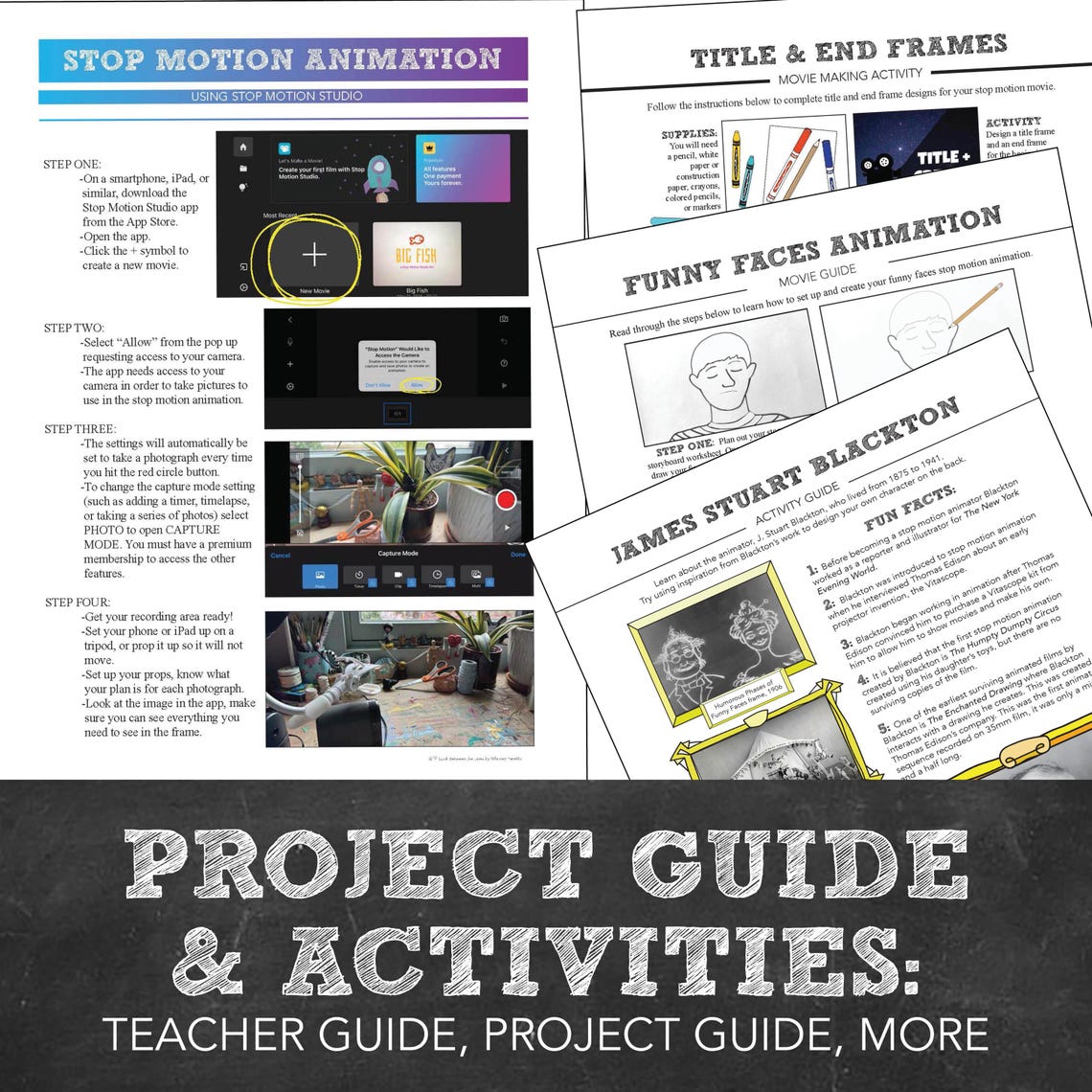 Stop Motion Animation Drawing Digital Art Lesson Elementary Art Project ...