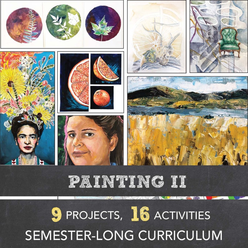 Middle, High School Visual Art: 6 Art Curriculums, 4 Years, Projects ...