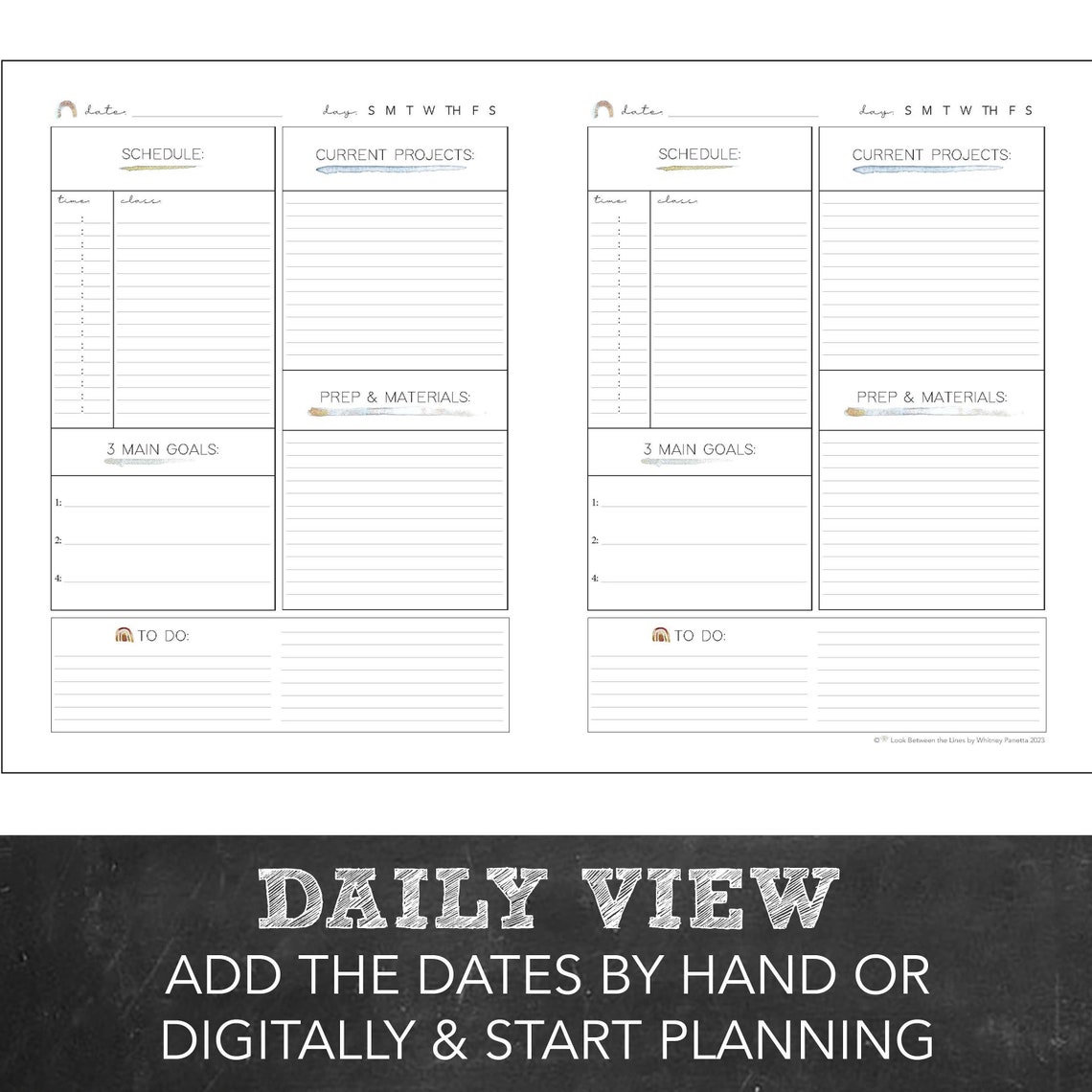 Fill in Teacher Planner: Digital, Print, Google Slide, Print What You ...