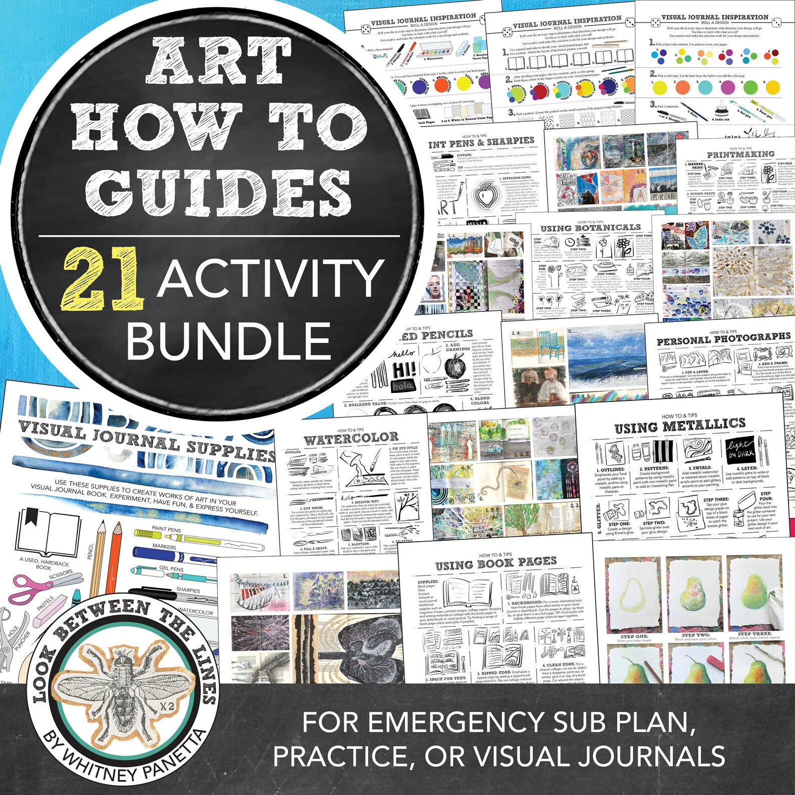 Visual Journal Activity Pack: 21 Art Guides - Etsy