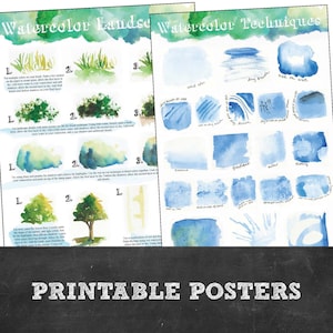 Watercolor Landscape Painting Project: Middle, High School Art Lesson ...