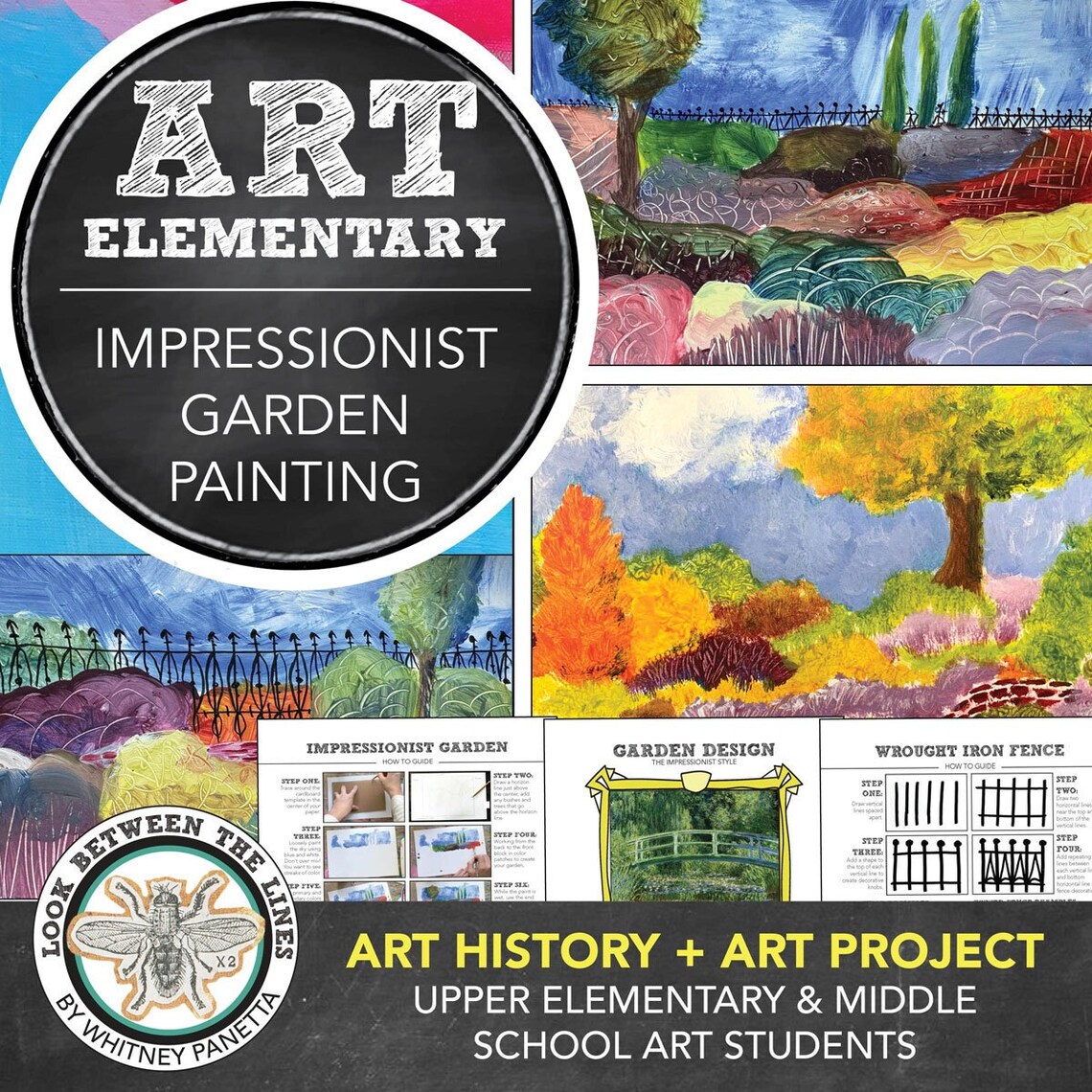 Elementary Art, Middle School Art Impressionist Painting Project, Art ...