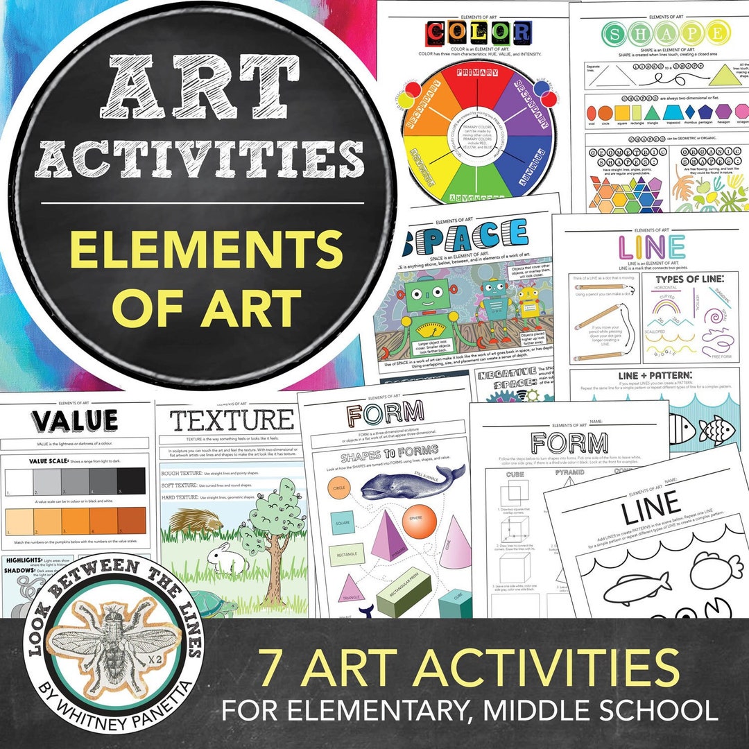 Elements of Art Activities for Elementary Art, Middle School Art ...