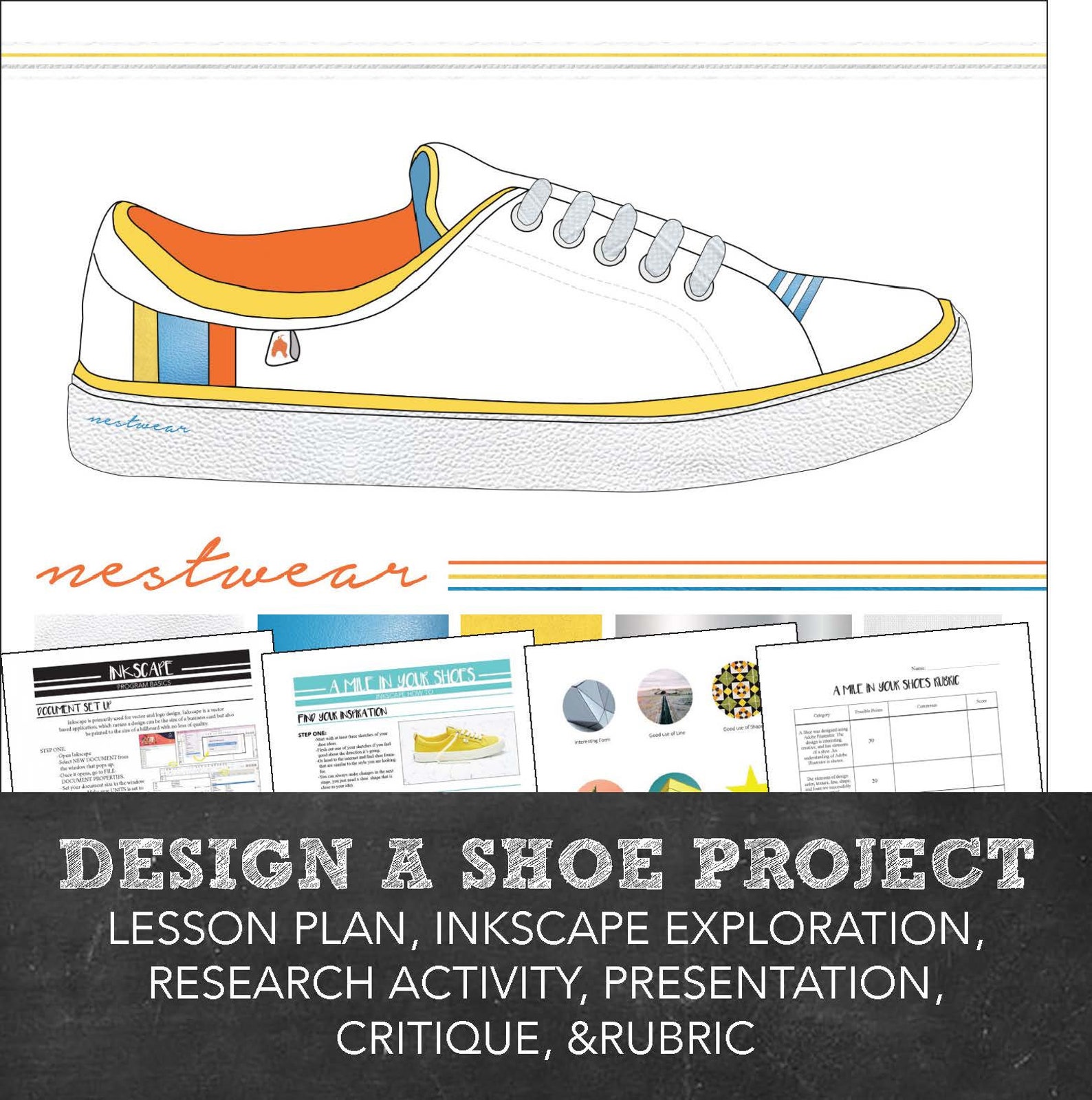 Middle High School Art Intro to Graphic Design Semester Curriculum Free ...